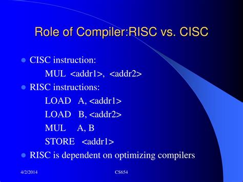 Ppt Risc Vs Cisc Powerpoint Presentation Free Download Id703226