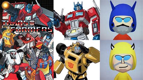 Transformers G1 Optimus And Bumblebee As Miis By Jedininja97 On Deviantart