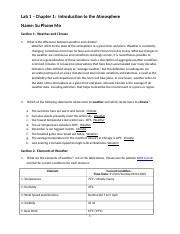 Understanding Weather And Climate Dynamics Course Hero