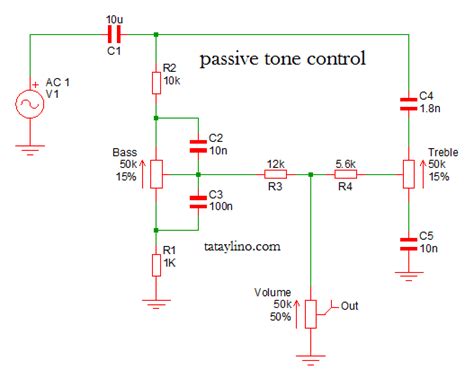 Passive Tone Control Circuit