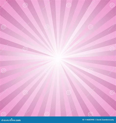 Gradient Star Burst Background Retro Vector Graphic Design From Radial Striped Rays In Pink