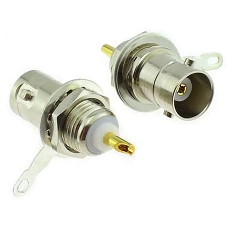 2pcs Bnc Female Socket 50ky Mount Socket Bnc Q9 Connector 