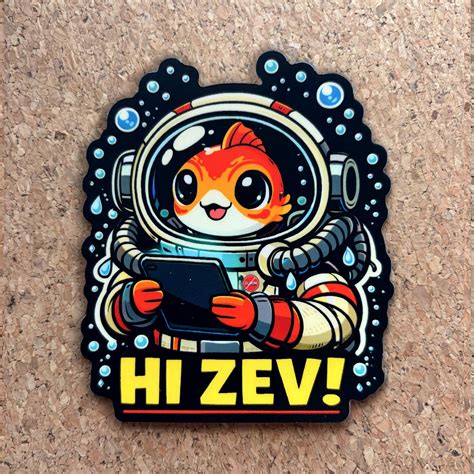 Hi Zev Vinyl Sticker Dungeon Crawler Carl Fan Art Etsy