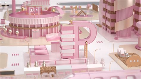 C4d大型城市场景派大糖 站酷zcool