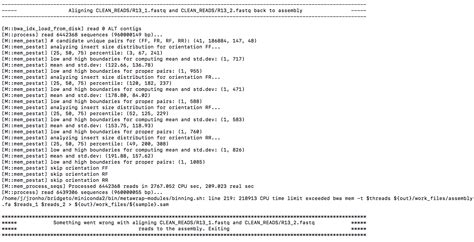 Something Went Wrong With Aligning Forward And Reverse Reads To The Assembly Issue