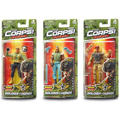 Lanard The Corps Soldier Of Honor 3 Pack Action Figures Fully