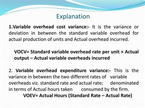 Overhead Cost Variance Pptx