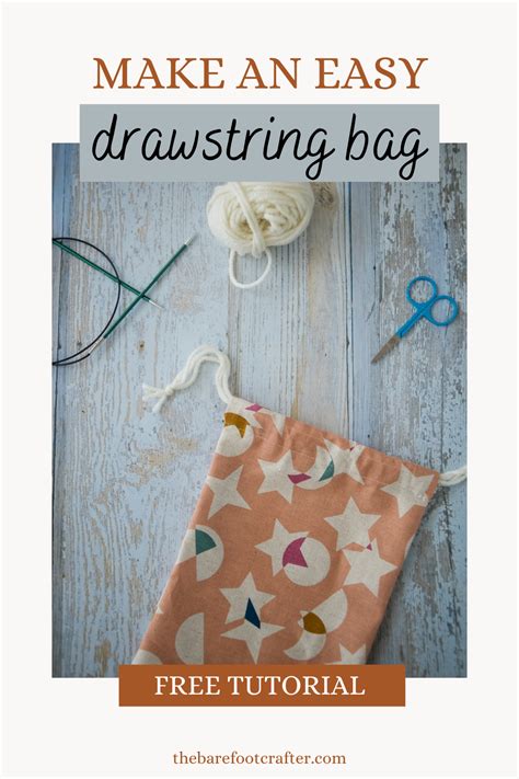 Simple Diy Drawstring Bag Tutorial