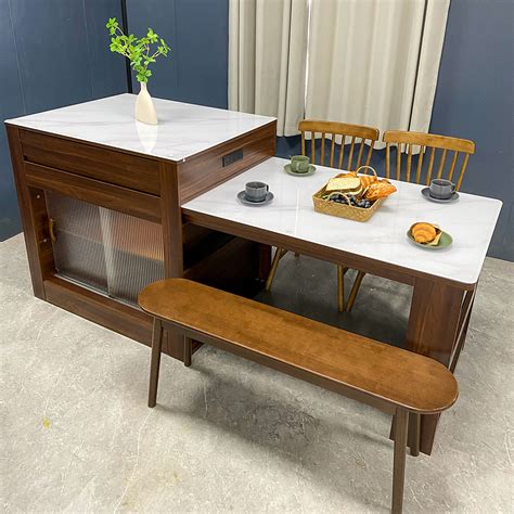 Leila Island Dining Table Integrated Expansion Table — 好傢俬 Hohomehk