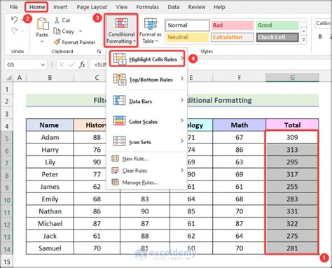 How To Filter By Color Using Conditional Formatting In Excel
