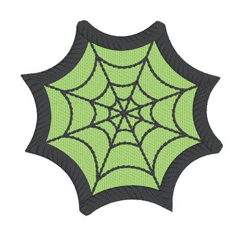 Web Patch 2 Sizes Included Machine Embroidery Design Digital Downloa