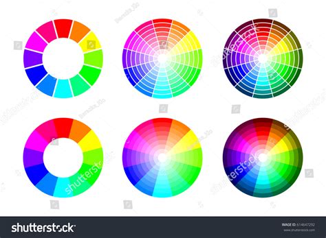Color Wheel 12 Color Rgb Set Stock Illustration 614647292 Shutterstock