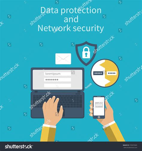 Data Protection Network Security Concepts Web เวกเตอร์สต็อก ปลอดค่าลิขสิทธิ์ 379870585