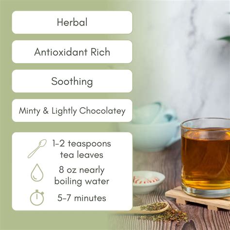 Organic Herbal Mint Cocoa Full Leaf Tea Company