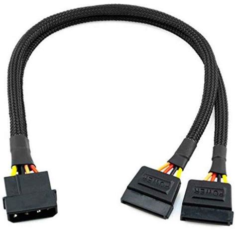 4 Pin Molex Y Splitter Sleeved Crox Development