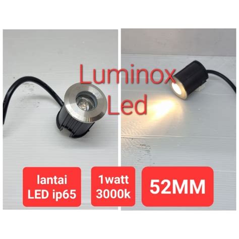 Jual Lampu Lantai Taman 5 2cm 1w 1watt Underground Up Light Led 1 Watt 1w 52mm 220volt Ip65