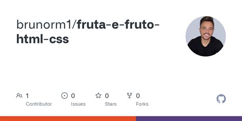 Github Brunorm1fruta E Fruto Html Css