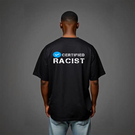 Certified Racist Mavİ Tİk Oversize T Shirt Sodarkwear
