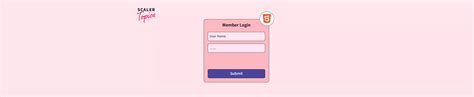 How To Create Login Page In Html Scaler Topics