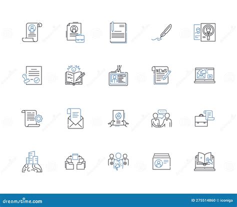 Product Development Line Icons Collection Ideation Conceptualization