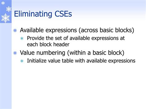 Ppt Global Common Subexpression Elimination Powerpoint Presentation