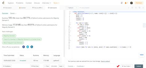 Day 4 Of 100daysofcodechallenge Solving Majority Element Ii
