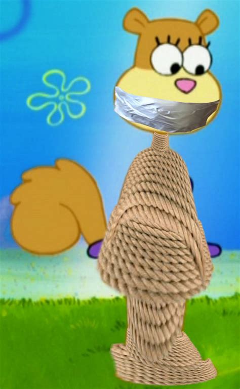 Sandy Cheeks Cocooned Tape Wrap Gagged By Blackwidow202 On Deviantart