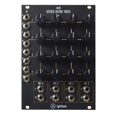 AI Eurorack Stereo Matrix Mixer AI Synthesis