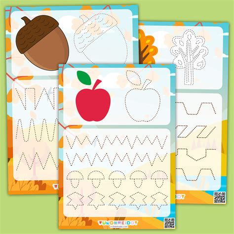 Fiches De Graphisme à Imprimer Pour Les Enfants Automne