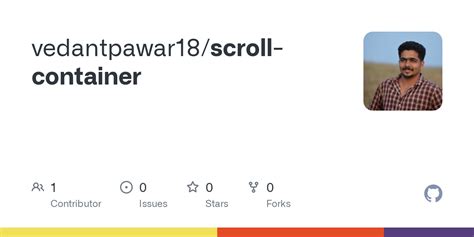 github vedantpawar18 scroll container