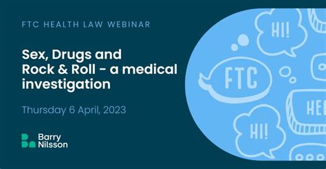 First Thursday Club Sex Drugs And Rock And Roll A Medical Investigation Barry Nilsson