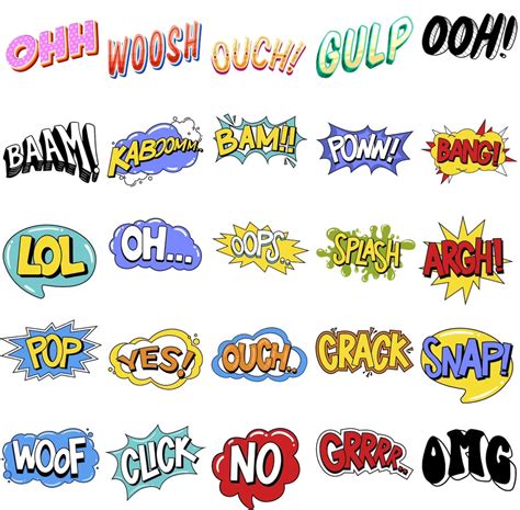 65 Images Onomatopoeia Png Clipart Comic Boom Sayings Comic Book