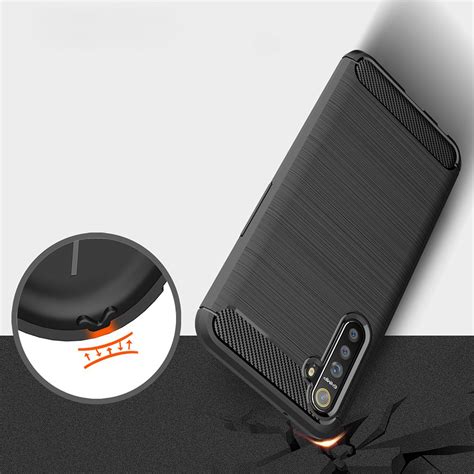 Flexi Slim Carbon Fibre Case For Realme XT Black