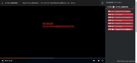 网页播放视频有声音无图像问题的临时解决办法网页黑屏有声音没图像 Csdn博客
