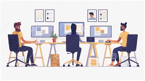 Collaborative Computer Programming Software Engineers Brainstorming