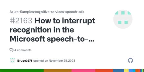 how to interrupt recognition in the microsoft speech to text interface but retain the completed