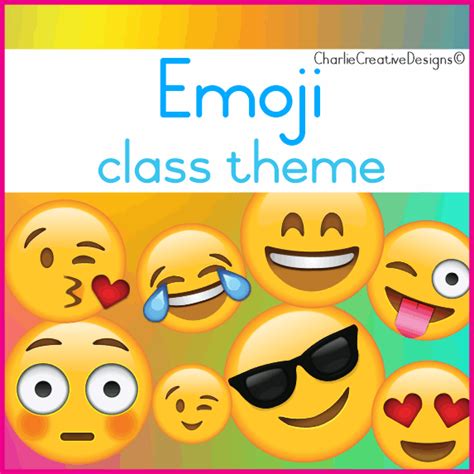Emoji Classroom Theme Charlie Creative Designs