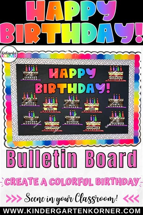 How To Create A Rainbow Birthday Bulletin Board Rainbow Classroom Theme Bulletin Boards In