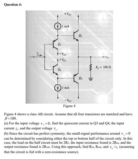 Solved Question 4 Vcc قلت تق لة 3 و 100 R 2 ی Chegg com