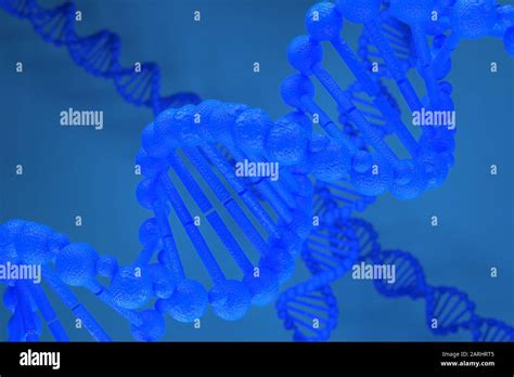 3d Rendering Of Dna Deoxyribonucleic Acid Structure 3d Illustration