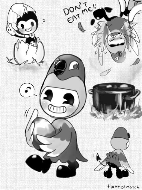 Bbooru 34 Avian Beak Bendy And The Ink Machine Bendy The Dancing