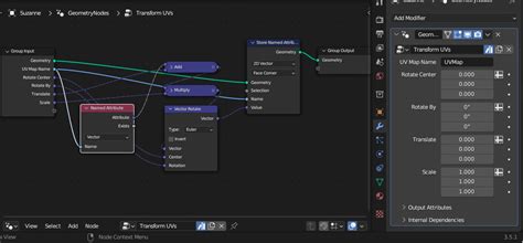 How To Modify Existing Mesh UVs With Geometry Nodes Blender Stack Exchange