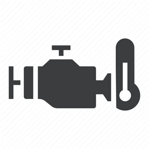 Automobile Car Engine Indicator Part Service Temperature Icon