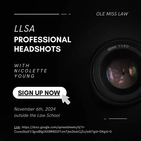 La Sign Up To Get Headshots With Llsa Link