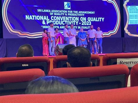 Asanka Pradeep On Linkedin Award Ceremony National Convention On Quality And Productivity 2023