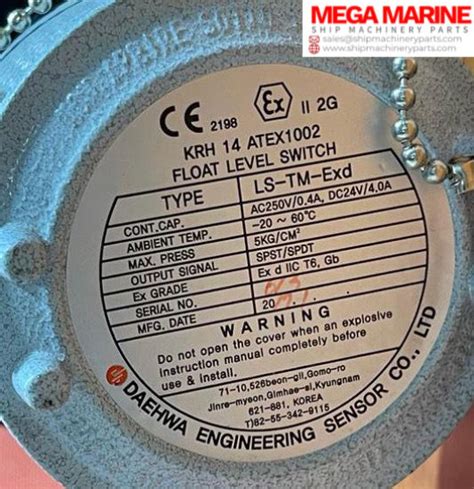 For Sale Daehwa Ls Tm Exd Float Level Switch