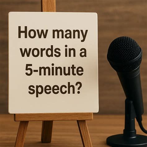 How Many Words In A 5 Minute Speech