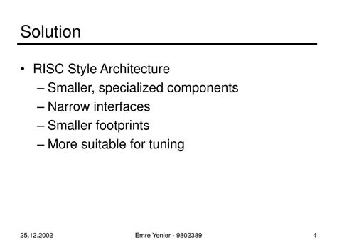 Ppt Rethinking Database System Architecture Towards A Self Tuning Risc Style Database System