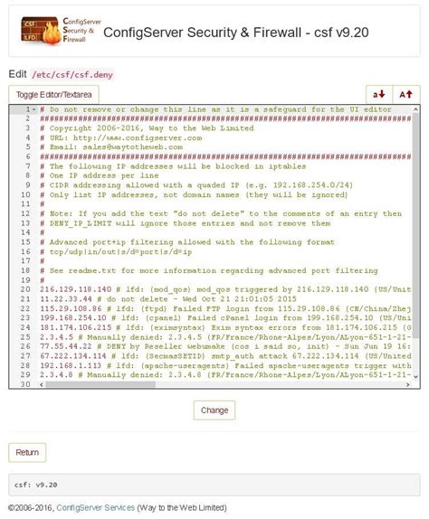 Configserver Security And Firewall Is Really Really Really Good If You