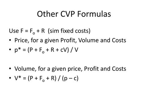 Ppt Cvp Analysis Powerpoint Presentation Free Download Id 5779910